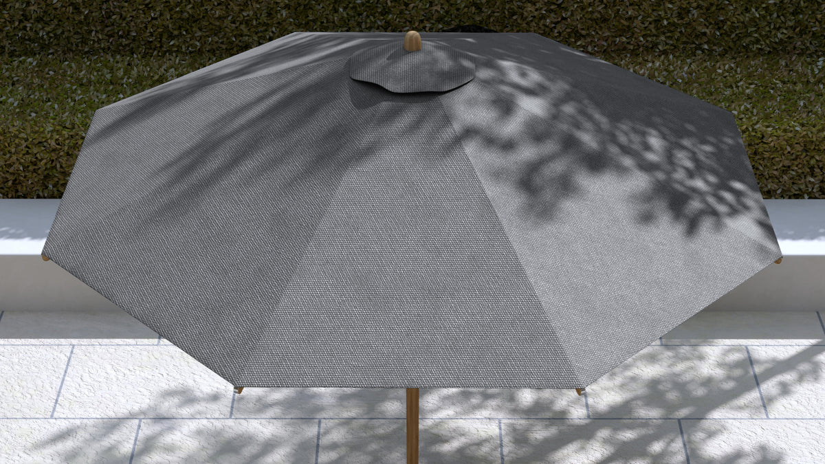 Round Bamboo Garden Parasol - Multiple Sizes & Colours