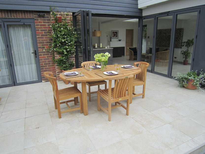 Teak Garden Oval Table | Family Sized | 10 Year Guarantee