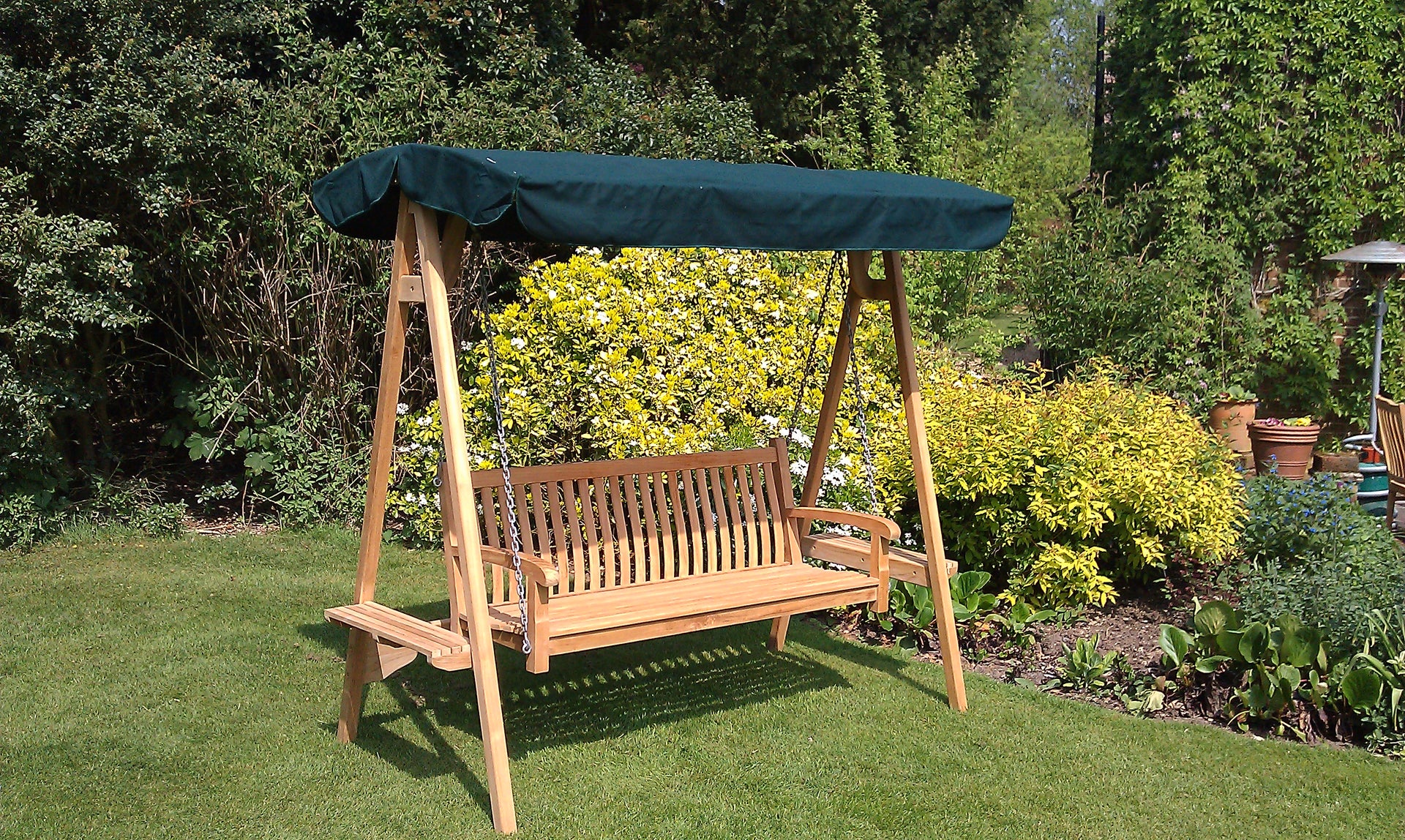 Teak Swing Seat With Canopy | 10 Year Guarantee | Chic Teak
